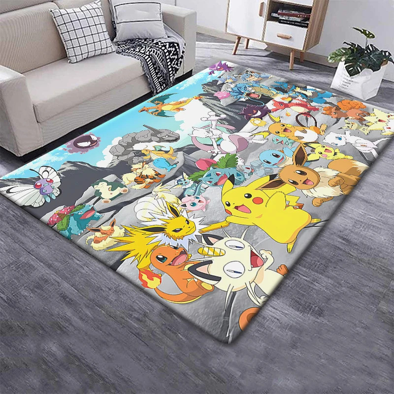 Permaidani Bercetak Hd Pokémon Pikachu Ruang Tamu Hiasan Rumah Sofa ...