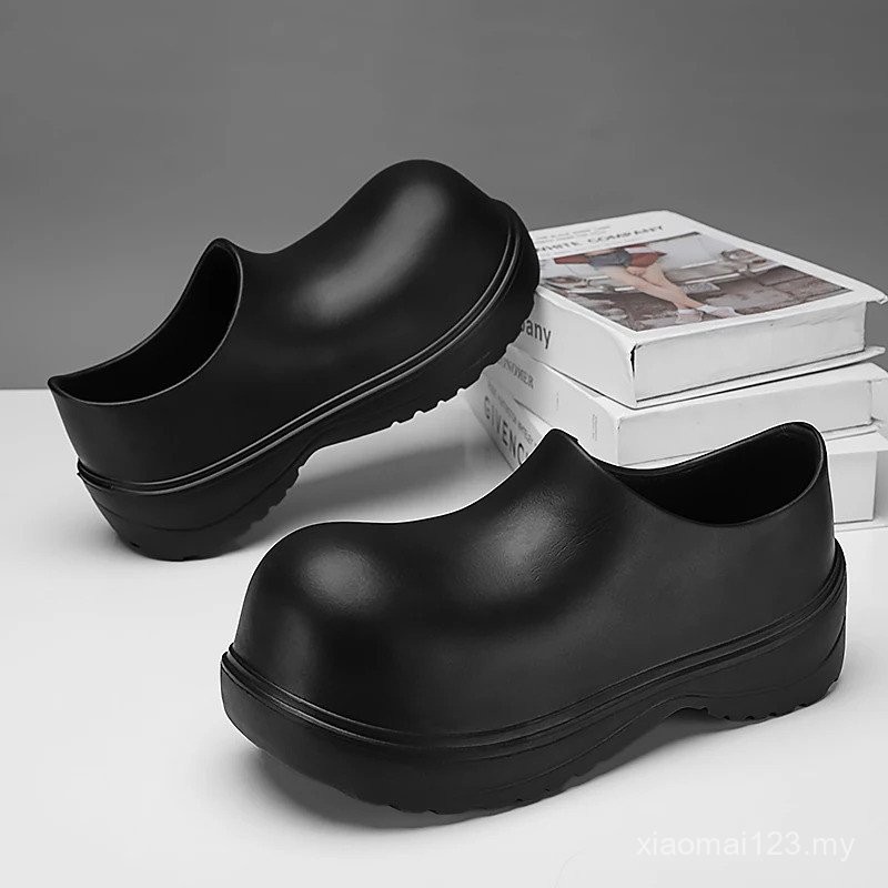Men's Solid Professional Waterproof Oil Proof Chef Shoes Couple Slip ...