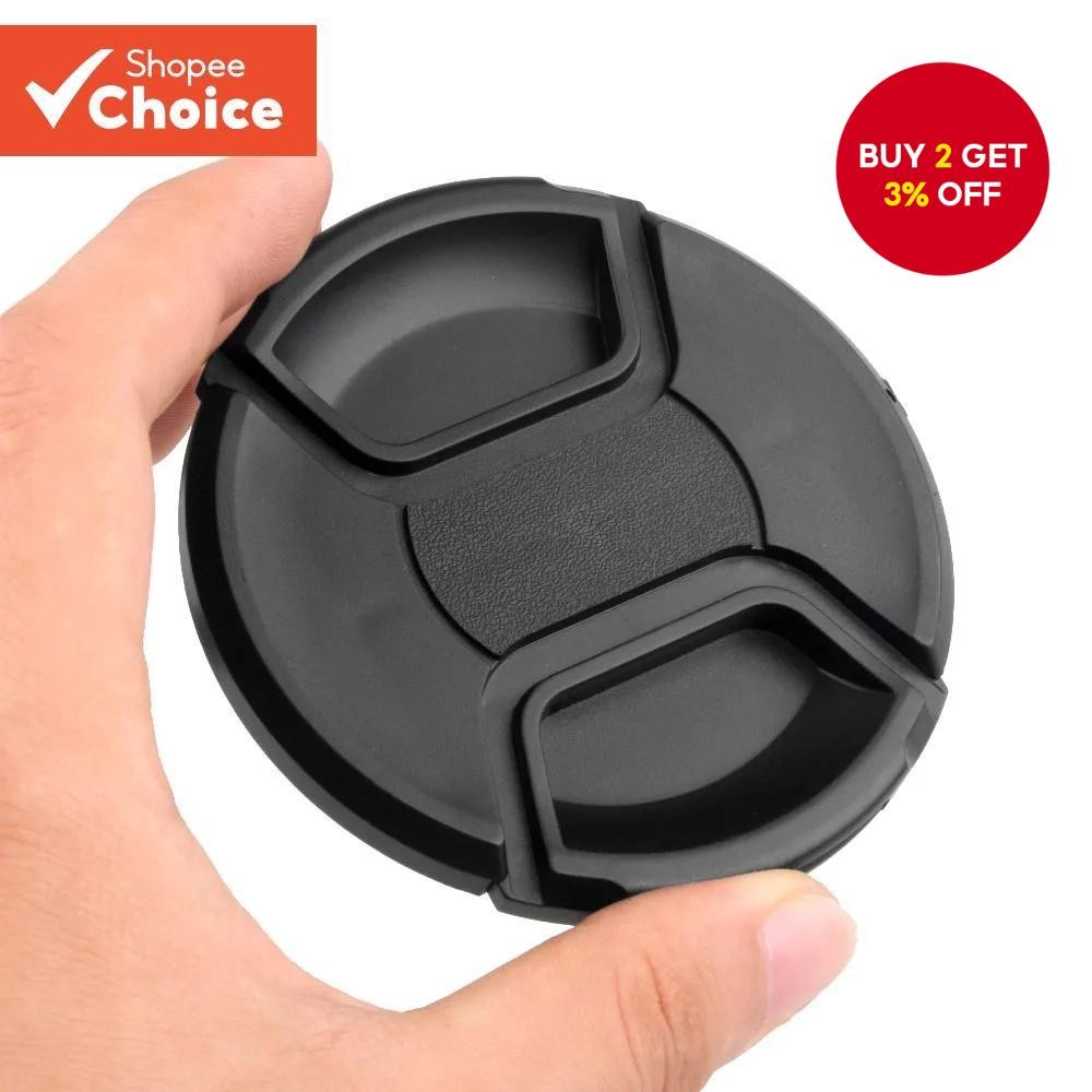 Camera Lens Cover 49-67mm Lens Cap for Canon Nikon Sony Olympus Fuji ...