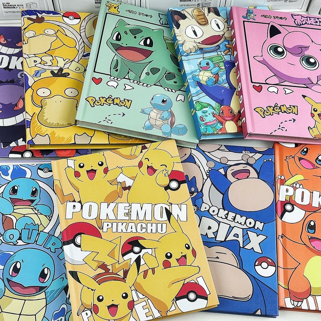 Cute High-value Pokémon Painting Book Pikachu A5 Hard Shell Book Full ...