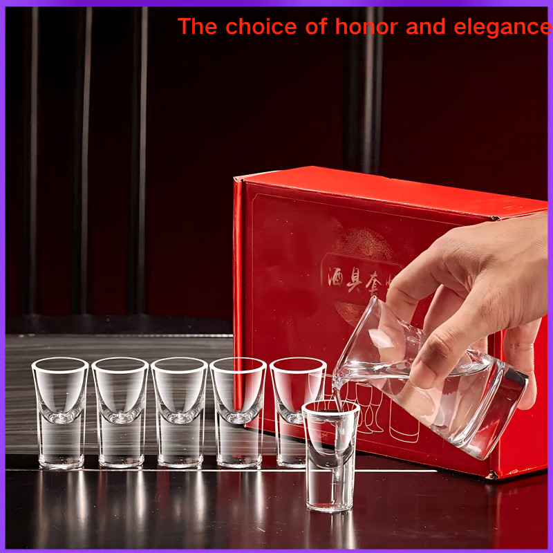 Maotai Glass Wine Set White Wine Glass Spirit Glass Crystal Glass Flask ...