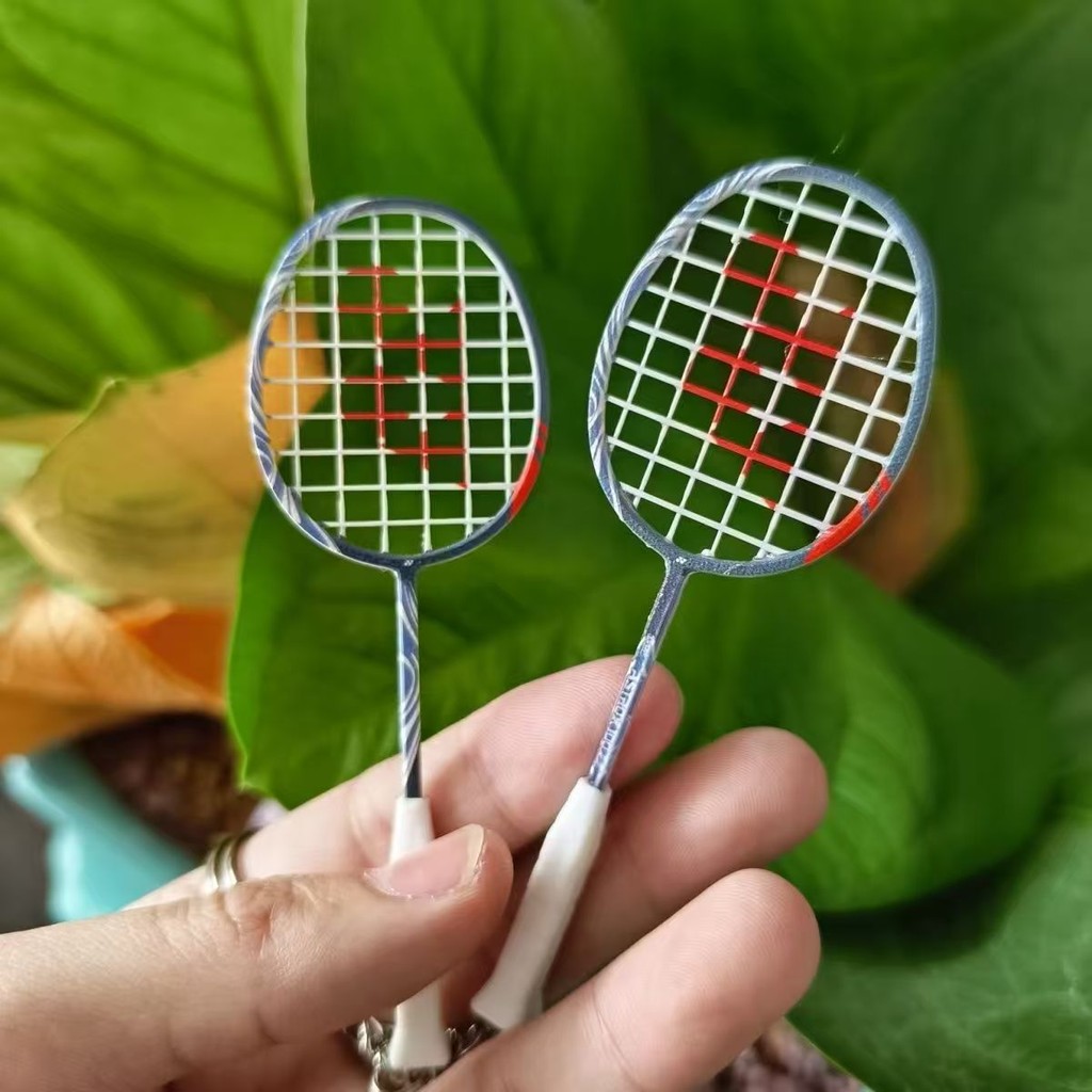 Mini Badminton Racket Small Badminton Racket Mini Version diy Sky Axe ...