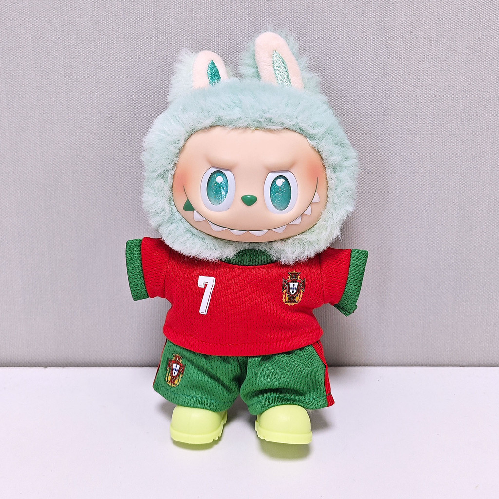 15cm 17cm Labubu Clothes Cristiano Ronaldo Messi jersey set For labubu ...
