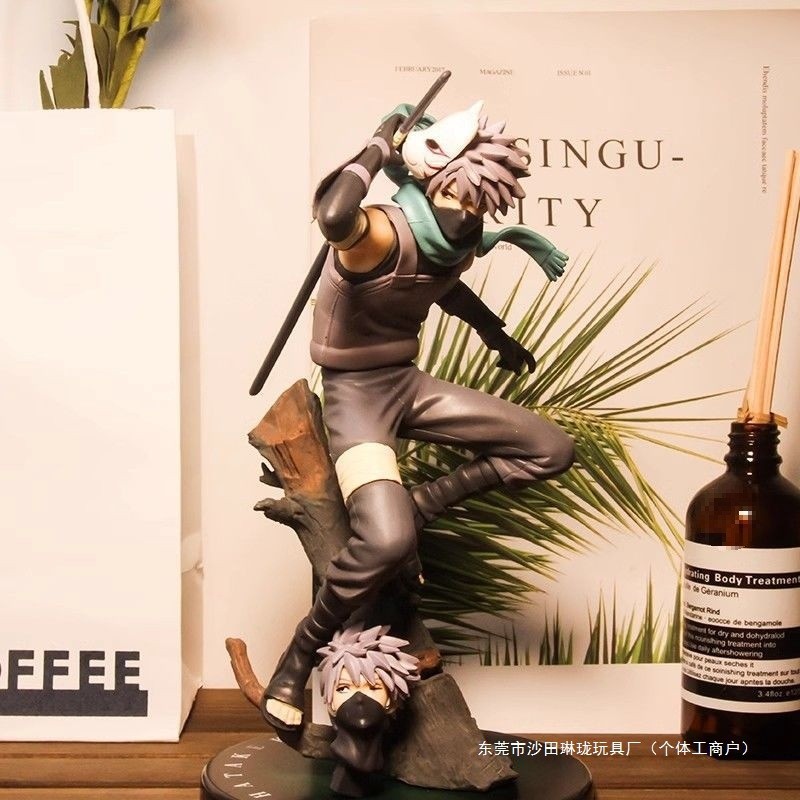 Tokoh Rasmi Naruto ANBU Kakashi Hadiah Anime untuk Lelaki Paparan Kotak ...