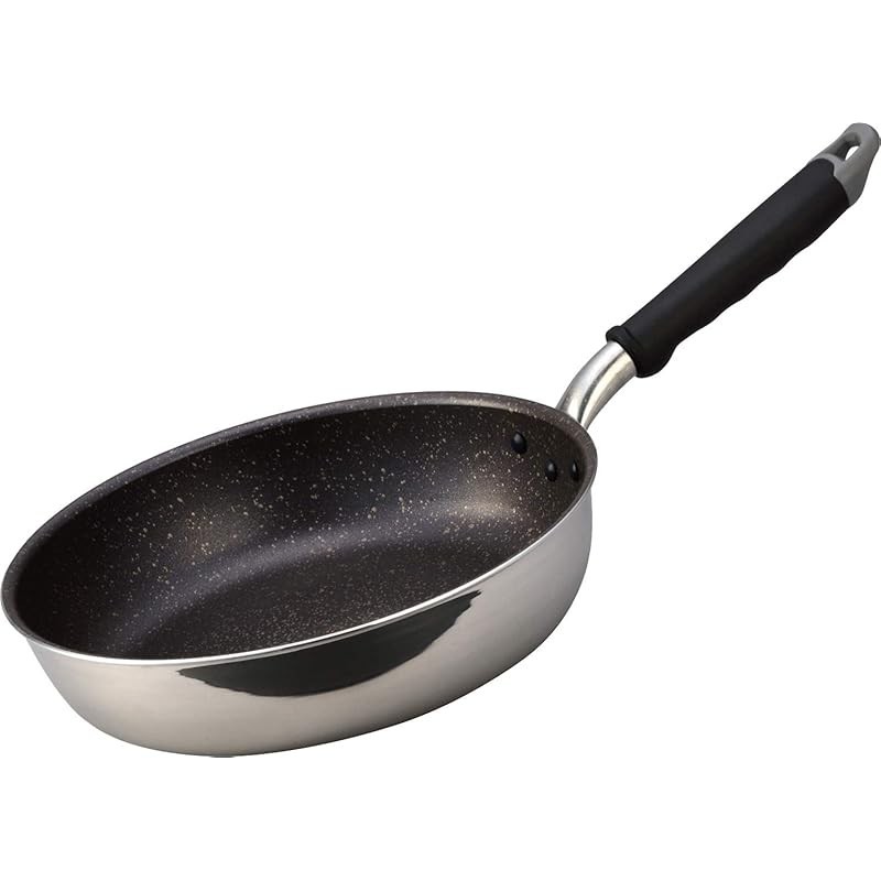 Deep and Wide Aluminum Frying Pan 26cm IH Compatible Lightweight ...