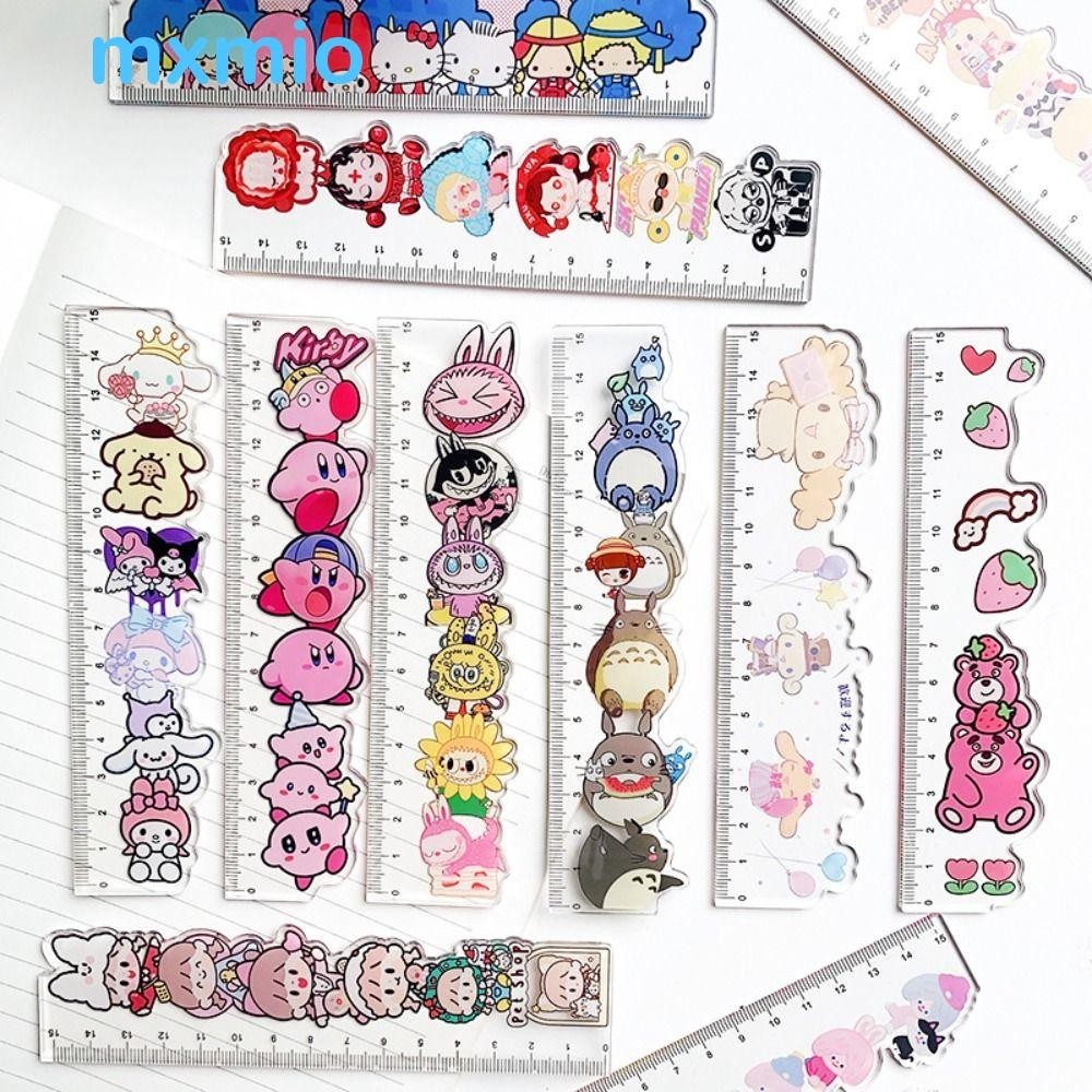 MXMIO 15CM Straight Rulers, Cartoon Cute Labubu Kuromi Ruler, Anime ...