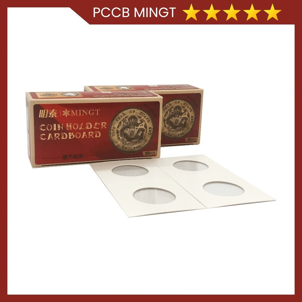 PCCB MINGT 50PCS Coin Holder Protector Cardboard Coin Collection ...
