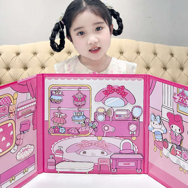 Magnetic Quiet Book New Girls Magnet Toys Princess Dress Up Stickers No ...