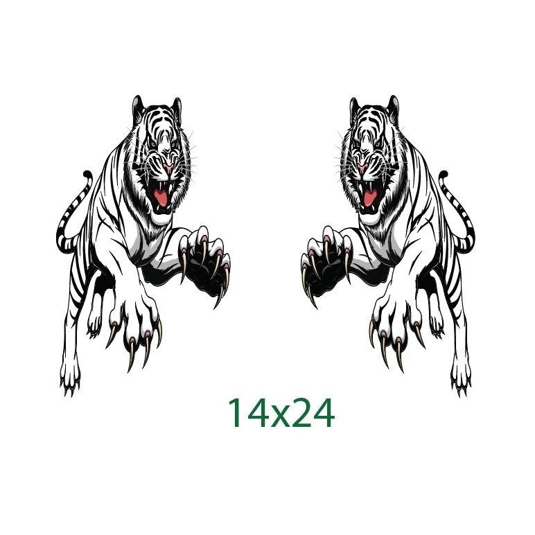 Tiger decal stickers to decorate and cover scratches on trucks, cars ...