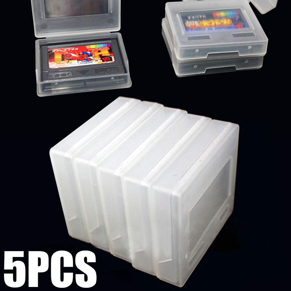 5Pcs SNK Neo Geo Pocket Color NGPC Plastic Clear Game Cartridge Box ...