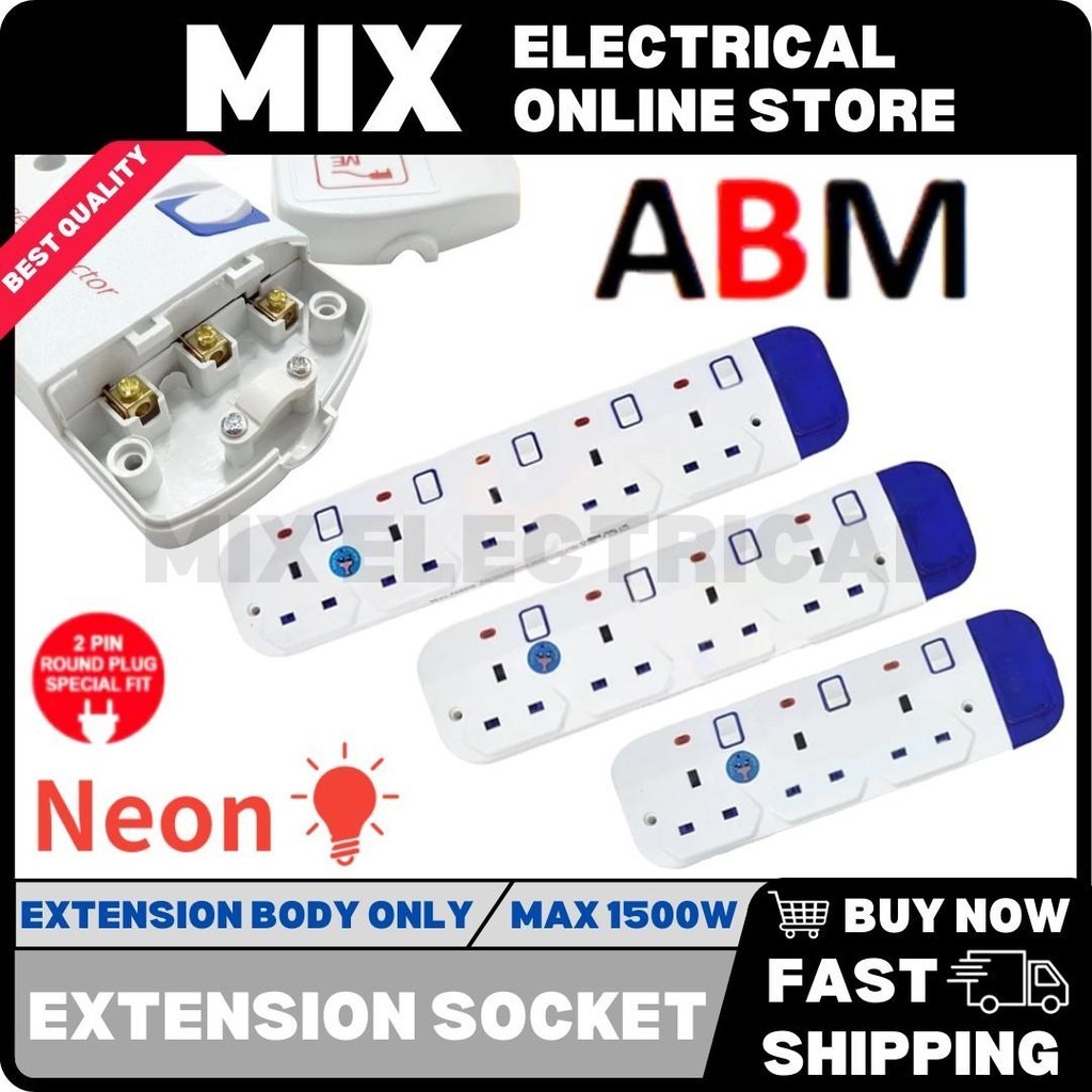 Socket Body Only 3 4 5 Way Trailing Extension Socket Diy Extension Socket Eletrik Trailing