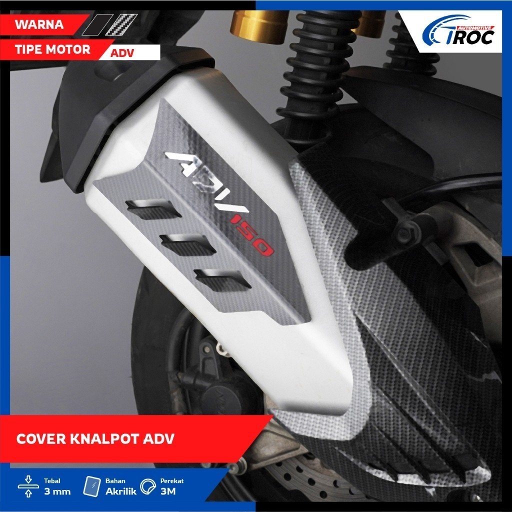 Adv 150 ADV 160 Honda ADV Motorcycle Exhaust Cover ADV Exhaust Garnish Shield Cover ADV Exhaust ...