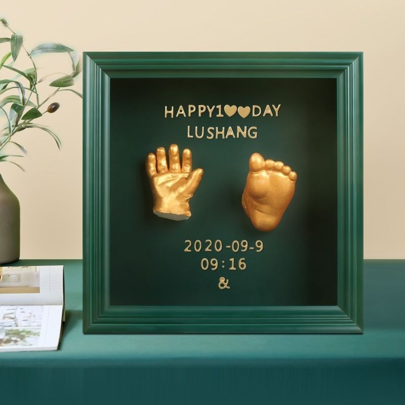 Newborn baby hand foot model 3d Plaster Full Month Hundred Days hand ...