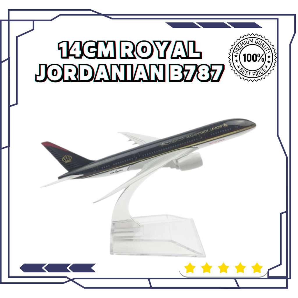 16cm Royal Jordanian Boeing B787 Scale 1:400 Metal Aircraft Replica ...
