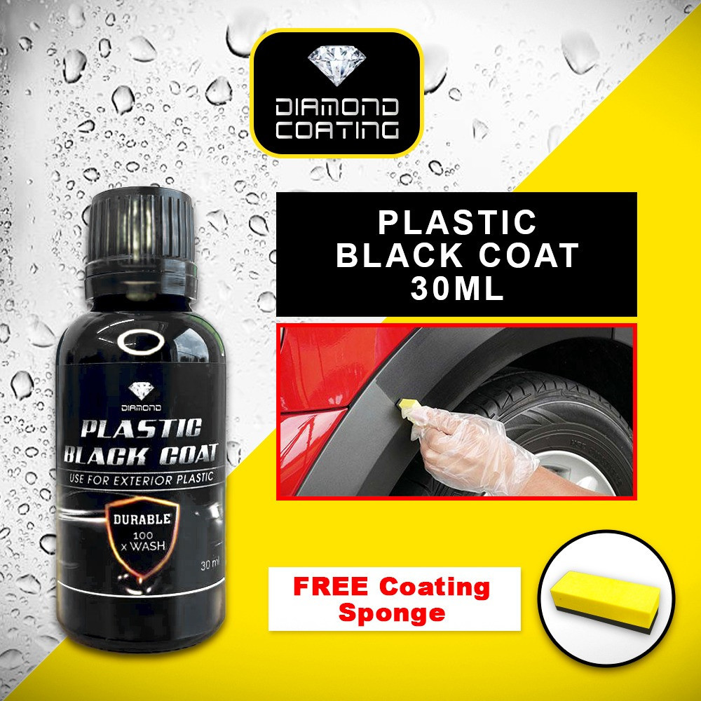 Diamond Coating💎PlasticBlack Coat💎PlasticCoating Nano Coating Pengilat ...