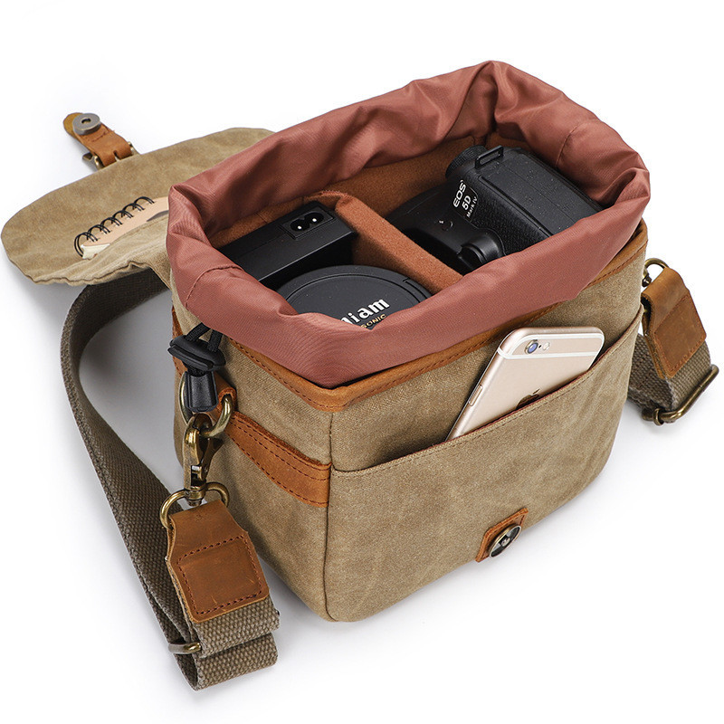 Seven Color Cotton Canvas SLR Camera Bag Micro Single Camera Bag Sony ...
