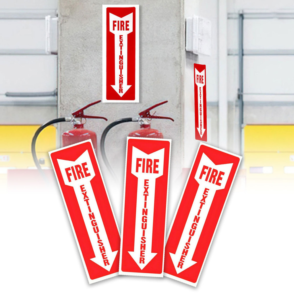 Fire Extinguisher Sticker Sign 30.5*10.5cm with Down Arrow Self ...