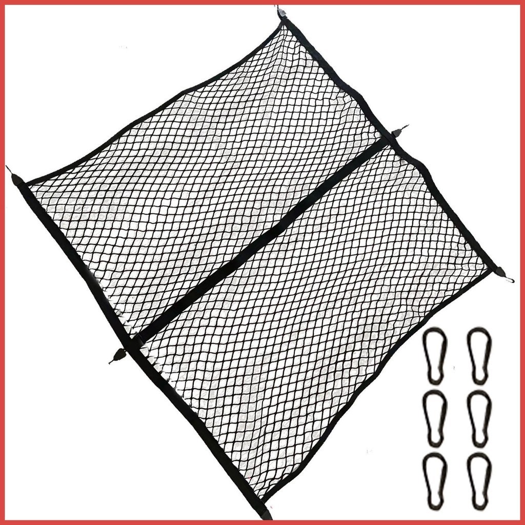 Cargo Net for Pickup Truck Bed Elastic Carrier Net with 6 Carabiners ...