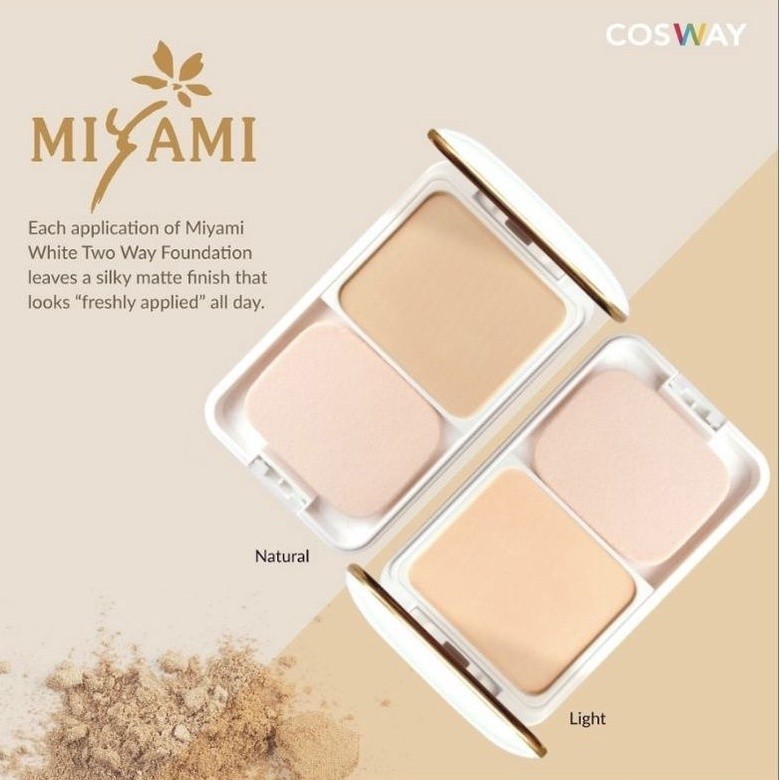 COSWAY Original Miyami White Two Way Foundation (13.2g) Bedak Muka ...