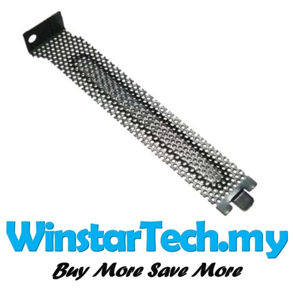 Black Hard Steel PCI Slot Covers Bracket Expansion Dust Filter Blanking ...