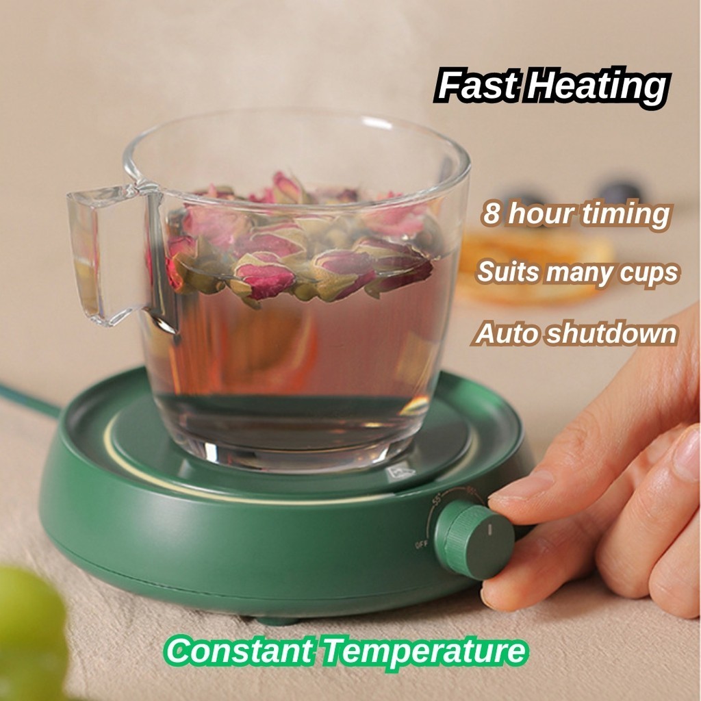 Cup Heater Electric Tea Coffee Warmer Mug Heating Coaster Thermostatic ...