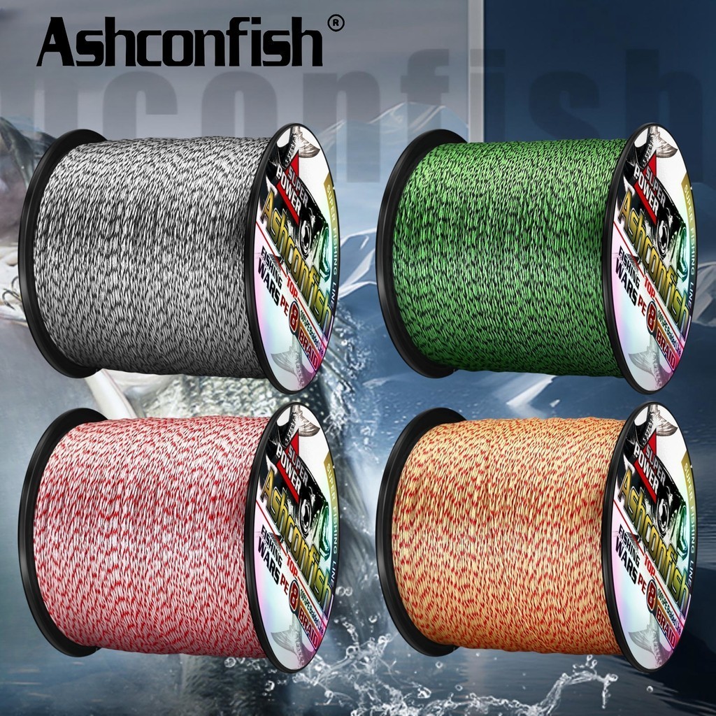 Ashconfish 1000M 8 Strands Spot Braided Fishing Line Dyneema PE Line ...