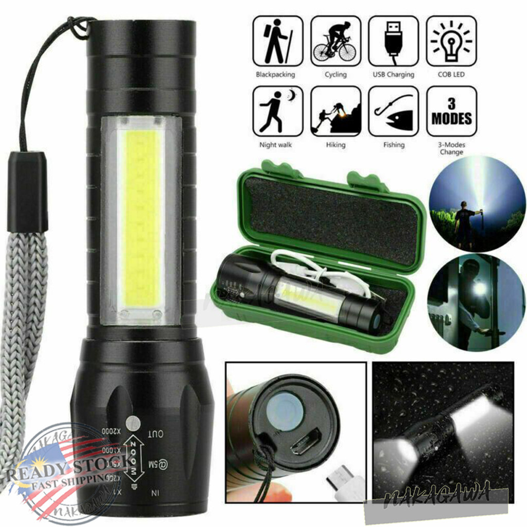 USB RECHARGEABLE LED MINI FLASHLIGHT / TORCHLIGHT - 2 IN 1 FLASHLIGHT ...