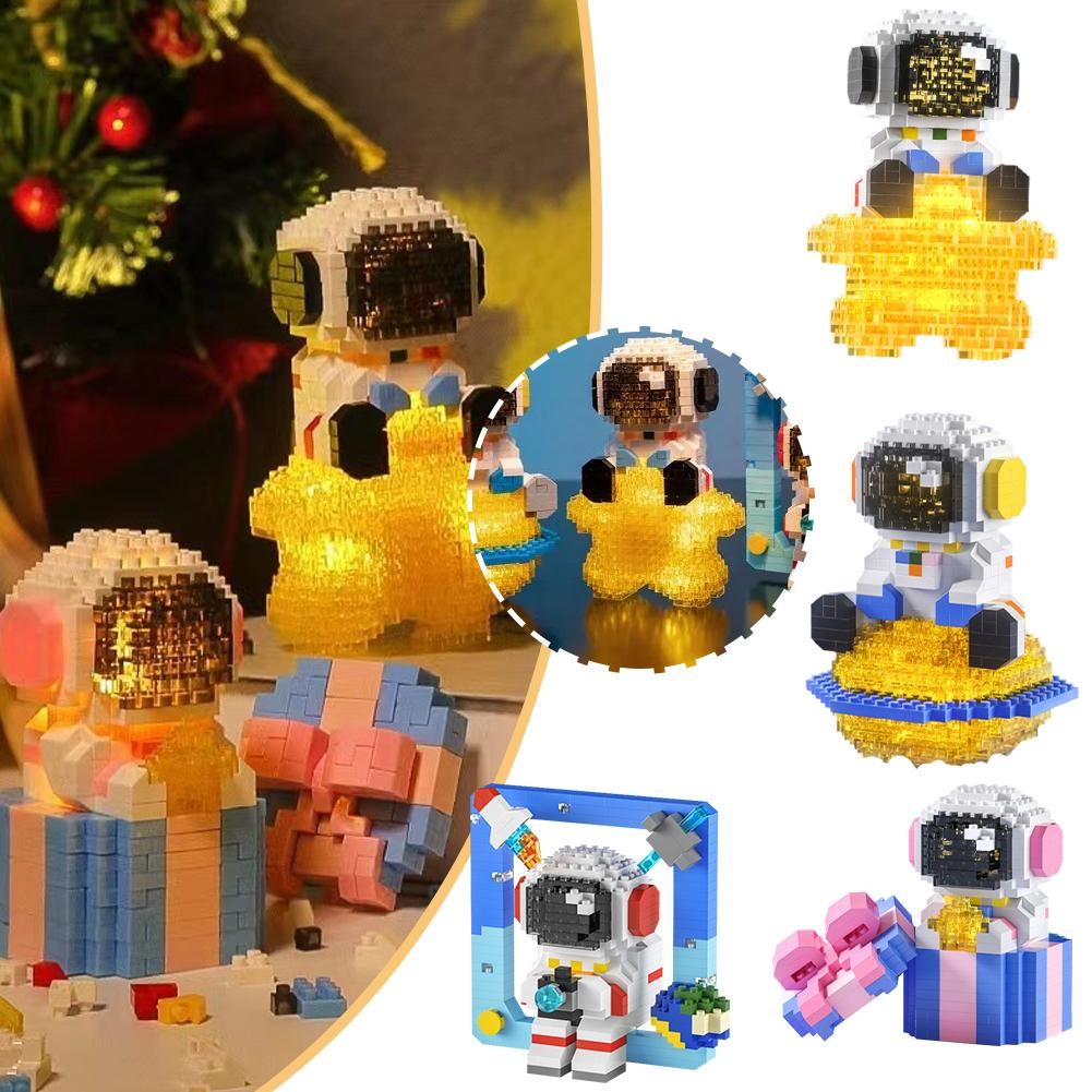 Building Blocks 3d Astronaut Figure Led Astronaut Figure With Diy ...