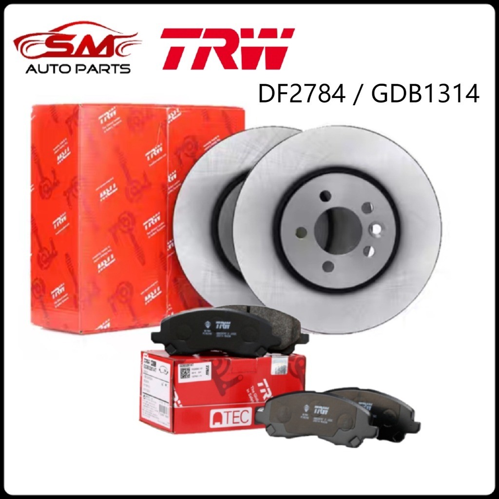 TRW - Proton Waja 1.6 Rear Disc Rotor With Brake Pad ( DF2784 / GDB1314 ...