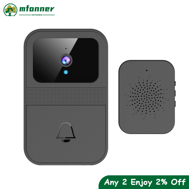 Mfonner WIFI Smart Wireless Remote Video Doorbell Camera High ...