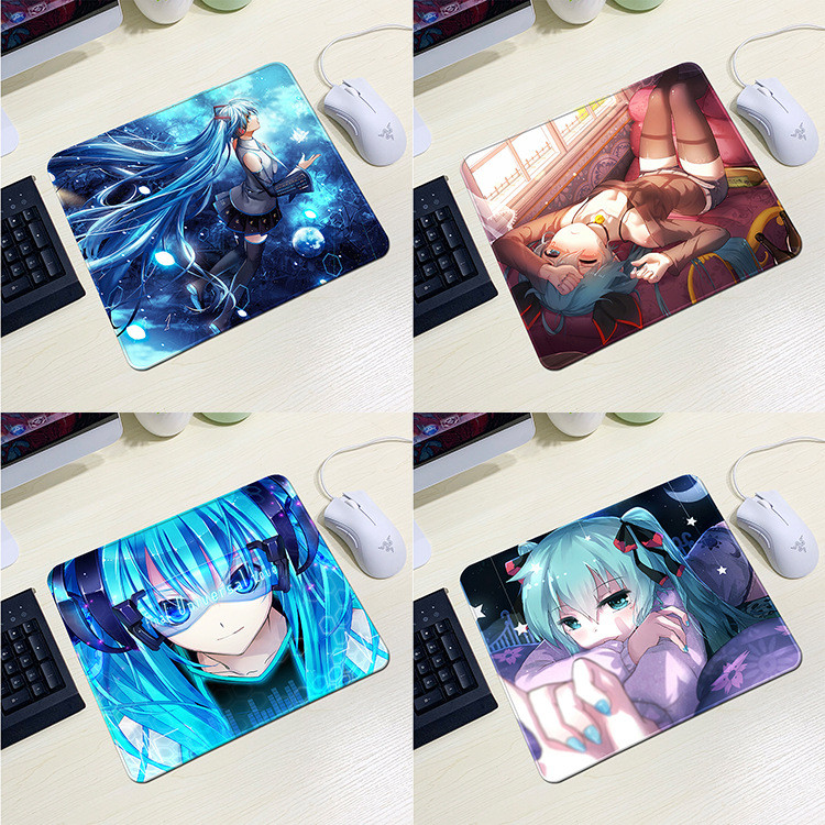 Hatsune Miku Mouse Pad Mouse Pad Two-Dimensional Cute Anime Small Mouse ...