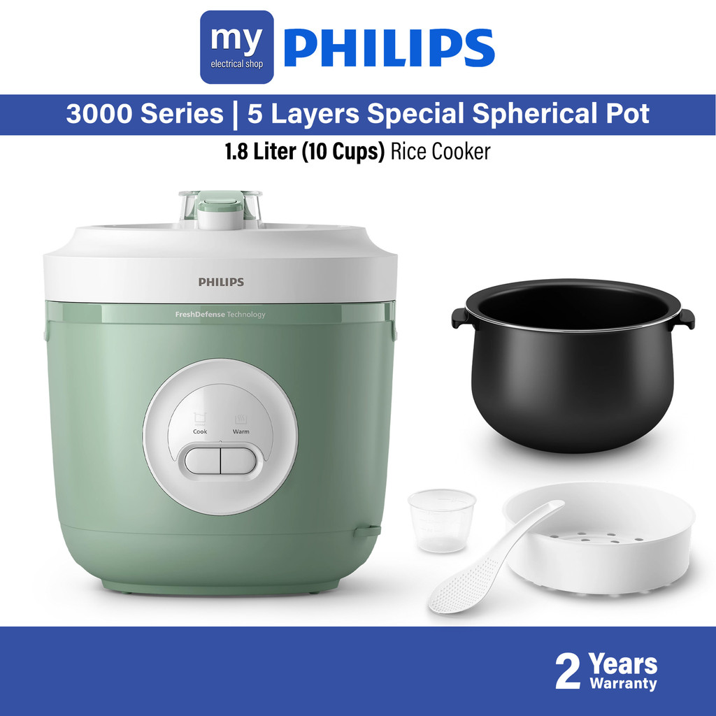 Philips 1.8L Five Layered Premium Spherical Pot Rice Cooker HD3212/32 ...