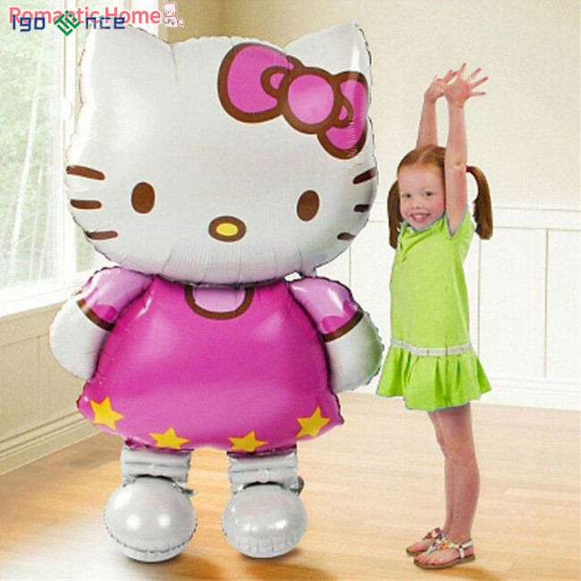 116*66cm Oversized KT Cat Foil Balloon 3D Large Standing Hello Kitty ...