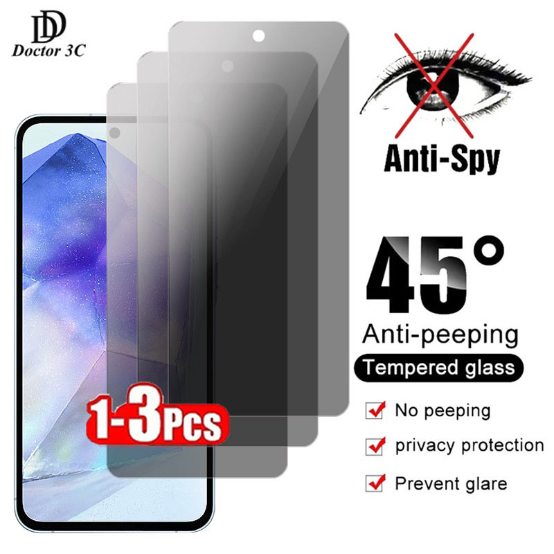 Anti Spy Privacy Full Tempered Glass For Samsung ss Galaxy A55 A54 A52 A52s A35 A34 A25 A24 A16 ...