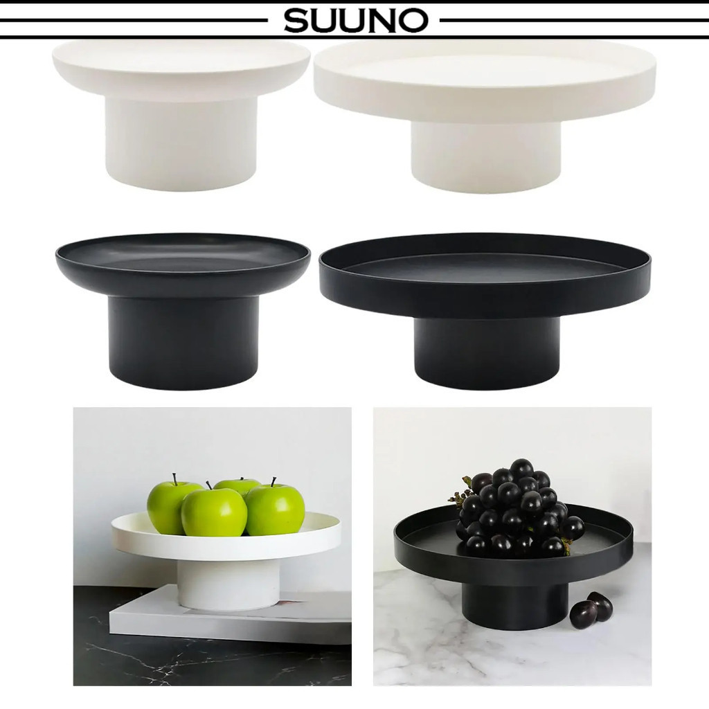 Round Stand Tray High-Footed Serving Tray Dessert Pastry Fruit Bread ...
