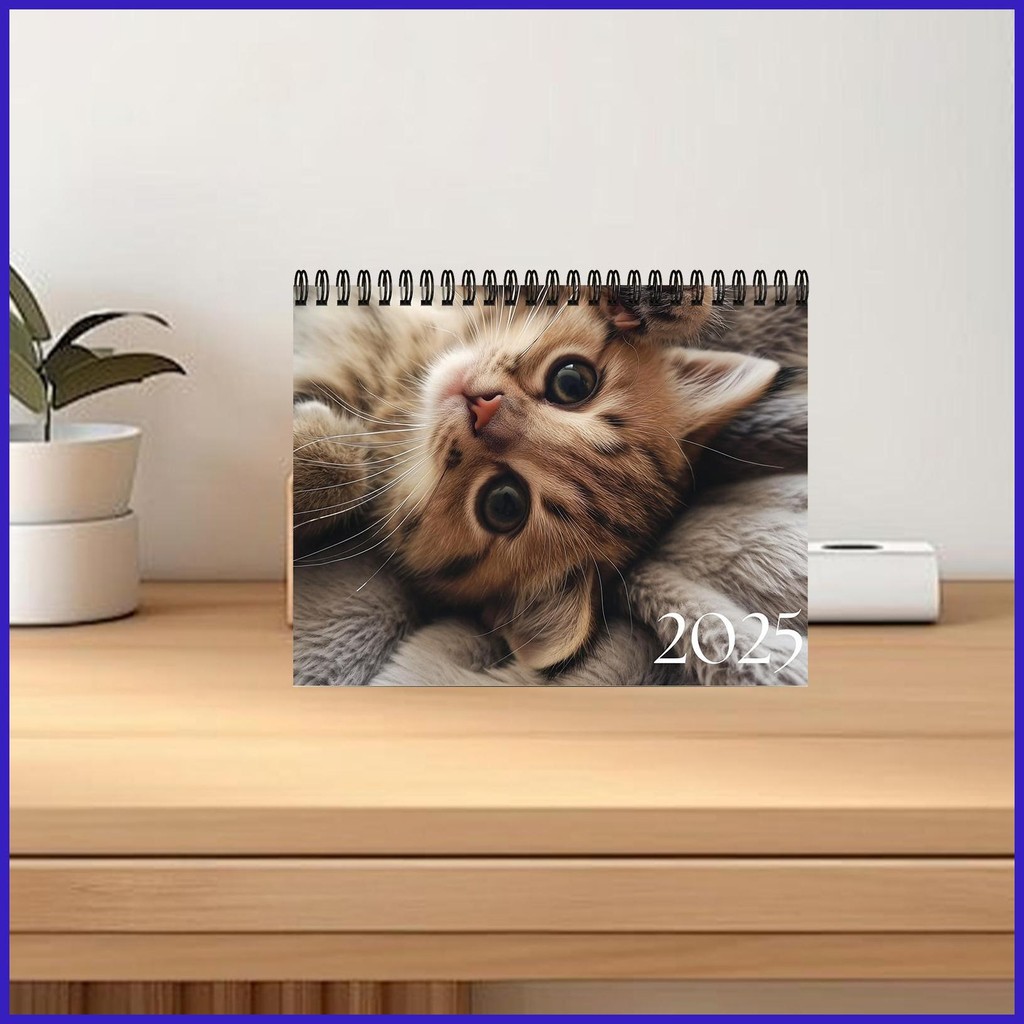 2025 Cat Wall Calendar Monthly Calendar Kitten Patterns Jan 2025 Dec ...