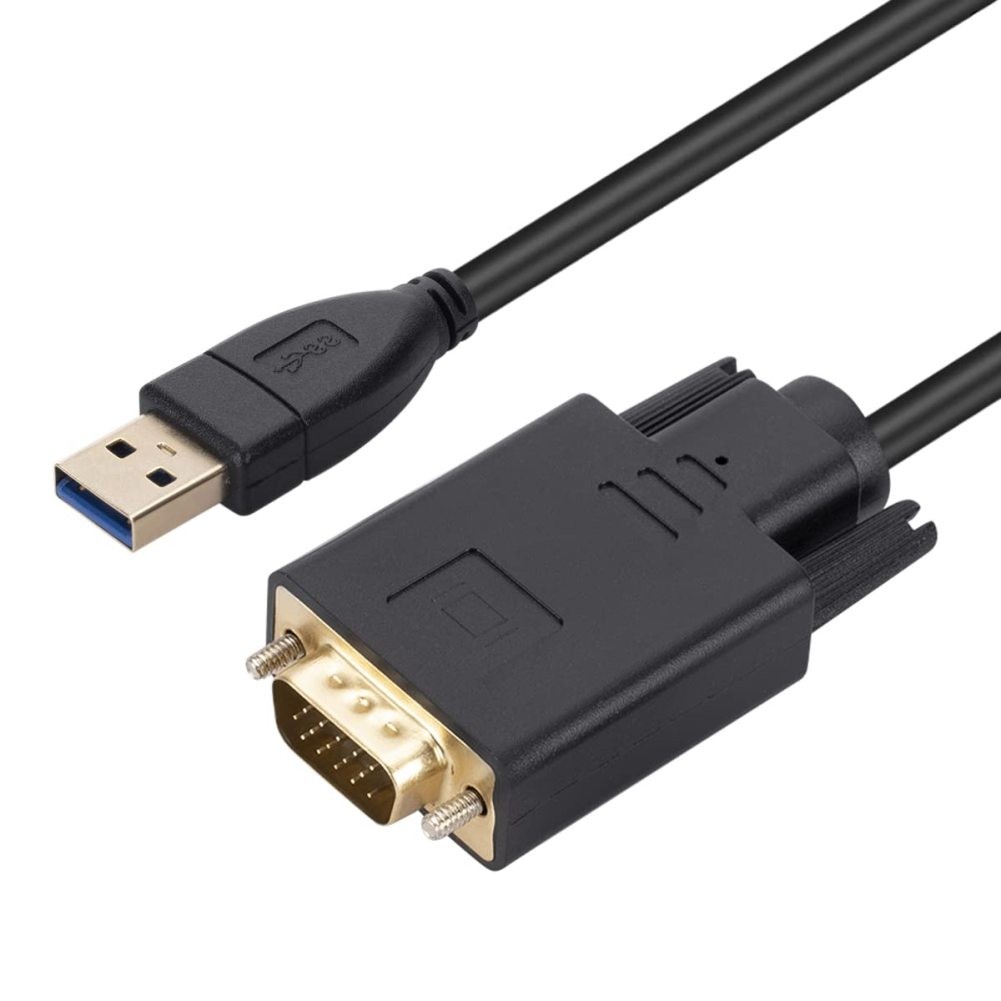 USB To VGA Adapter Cable Compatible for Windows 11/10/8/7,USB 3.0 To ...