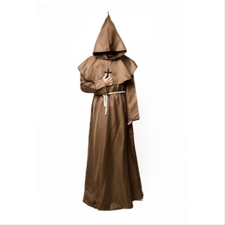 Medieval monk monk monk robe wizard priest godfather priest cos c ...