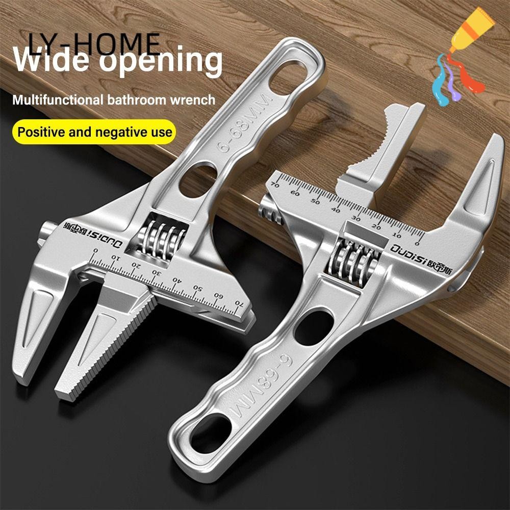 LY-HOME Bathroom Plumbing Wrench, Extra Large Opening Short Handle ...