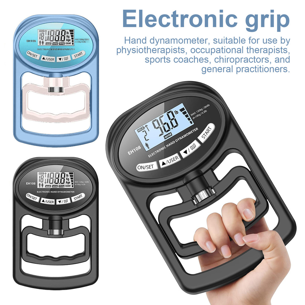 nicetravel-Electric Grip Strength Tester 265Lbs/120 Kg Hand Grip ...