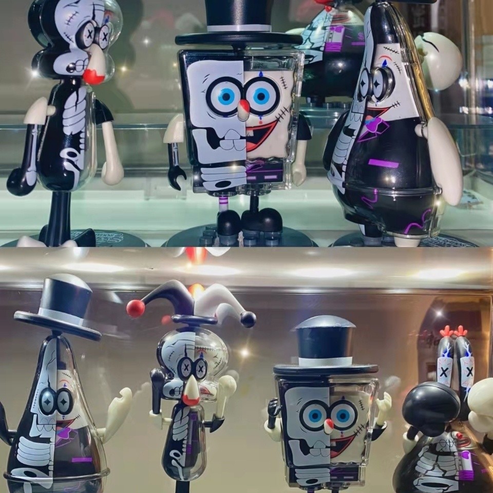 Gothic Clown Spongebob Blind Box Toy Doll Figure Squidward Patrick Star ...