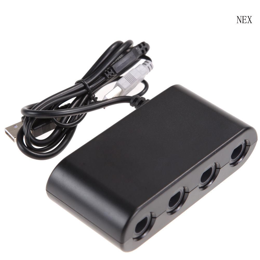 NEX Gamecube Controller Adapter for Wii U System Built-in Vibration ...