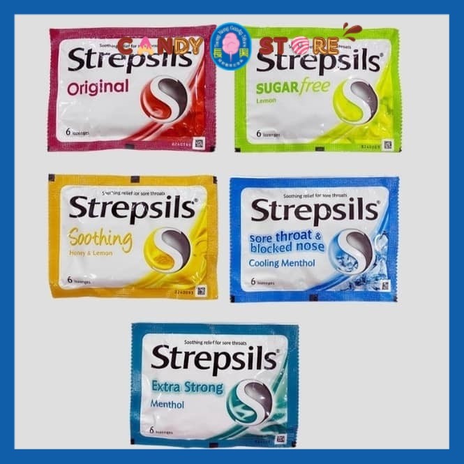 Strepsil 6's Sore Throat Lozenges (Original, Vitamin C, Honey Lemon ...