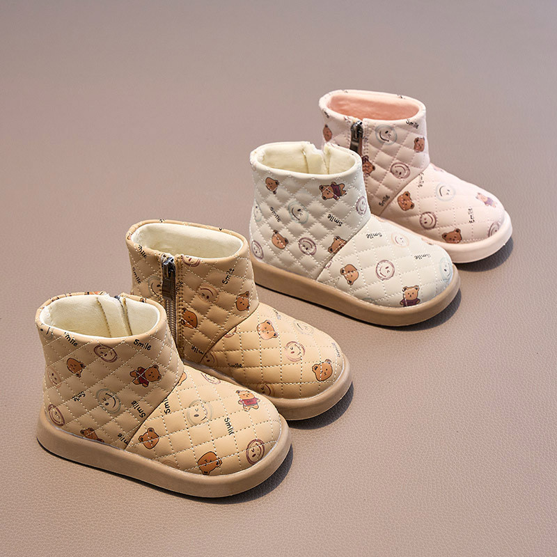 2024 Winter New Children Keep Warm Short Boots for Girls Fashion Korean ...
