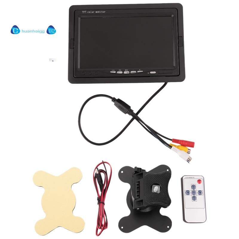 12V-24V 7 inch TFT LCD Color HD Monitor for Car CCTV Reverse Rear View ...