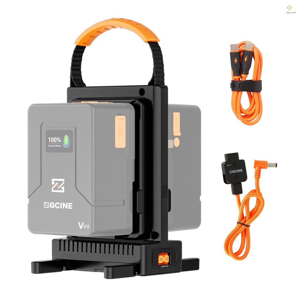 ZGCINE VM-C2 Kit Dual-Channel V-Mount Battery Charger V Lock Battery ...