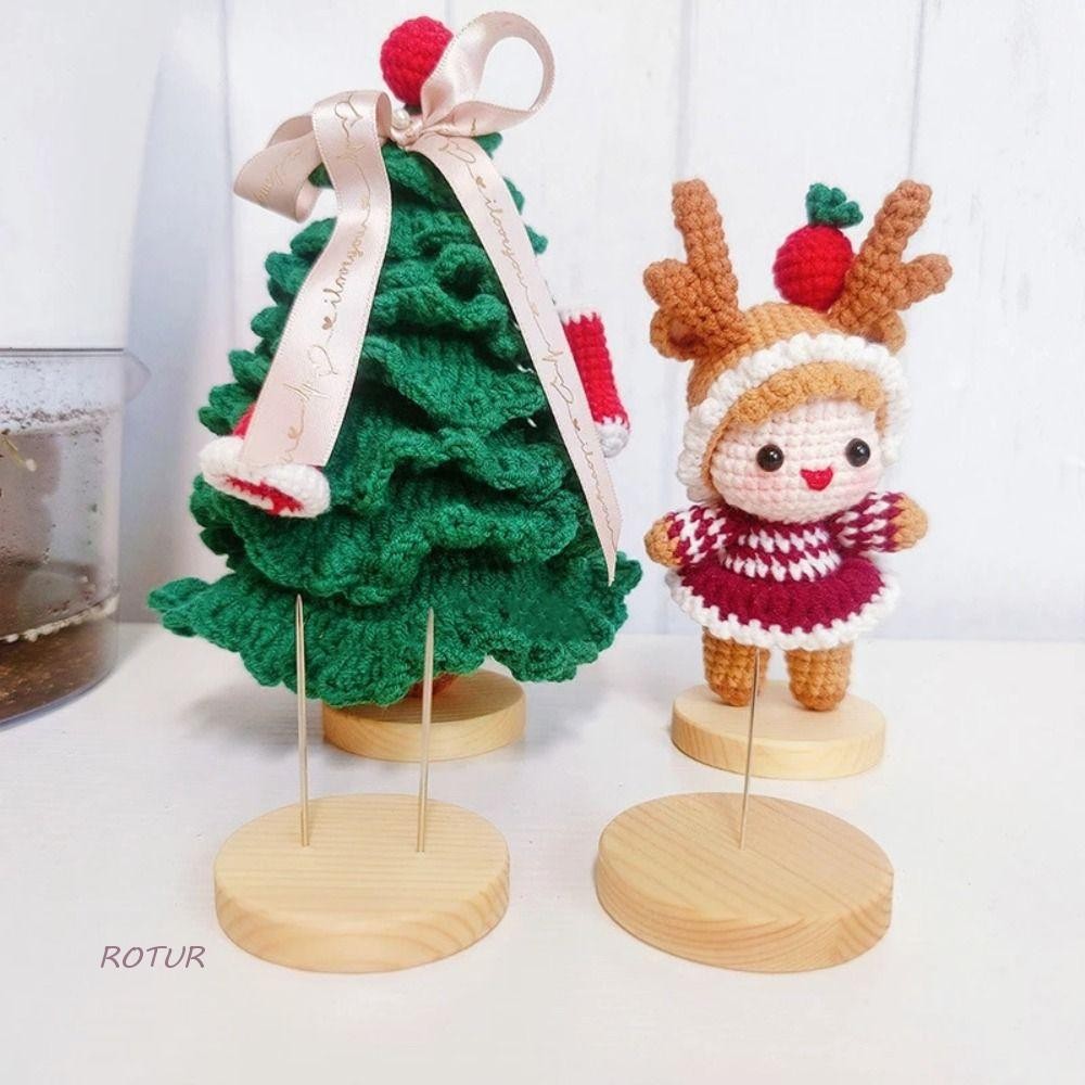 ROTUR Crochet Doll Base, Stand Wooden Display Rack, Felt Craft Display ...