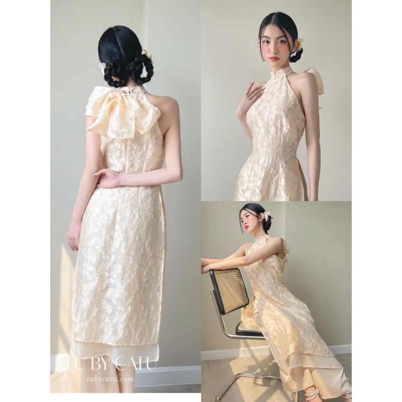 Innovative ao dai HOT 2024 - Ao dai model for festival lotus photos CNY ...