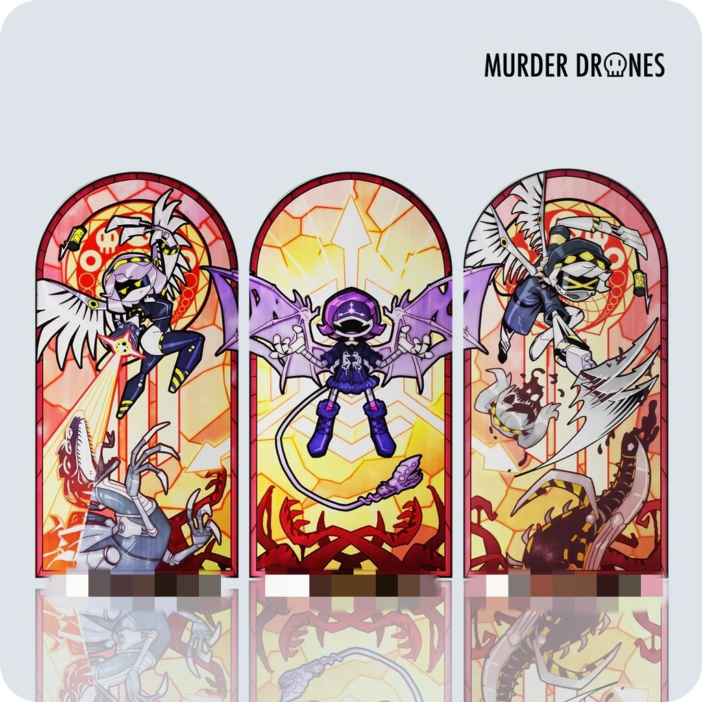 Murder Drones Plate Desk Decor Mural Patchwork Standing Uzi Doorman N V ...