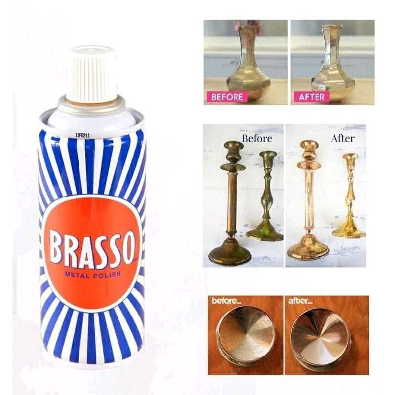 READY STOCK!!! BRASSO Copper Metal Polish Multi Purpose 200ml/400ml ...
